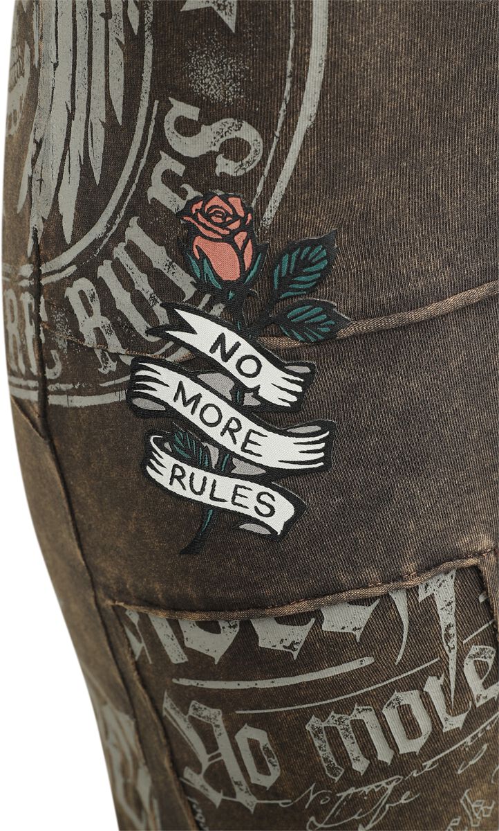 Eyelet Dress with Patches | Rock Rebel by EMP Kurzes Kleid | EMP